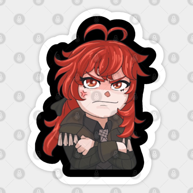 Genshin Impact Diluc Cute - Genshin Impact - Sticker | TeePublic