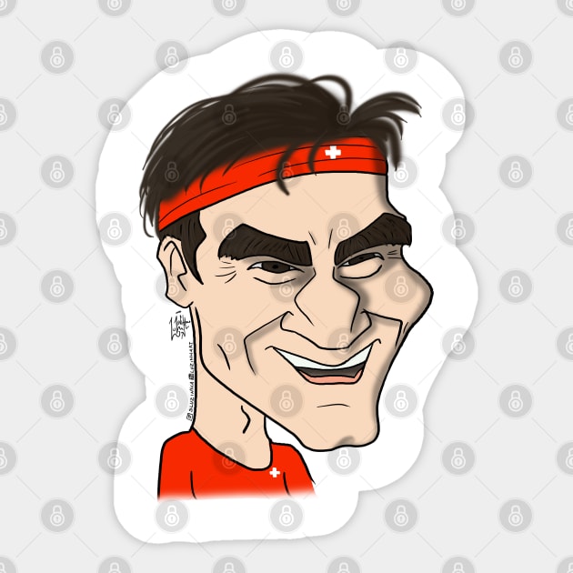 Roger Federer - Roger Federer - Sticker | TeePublic