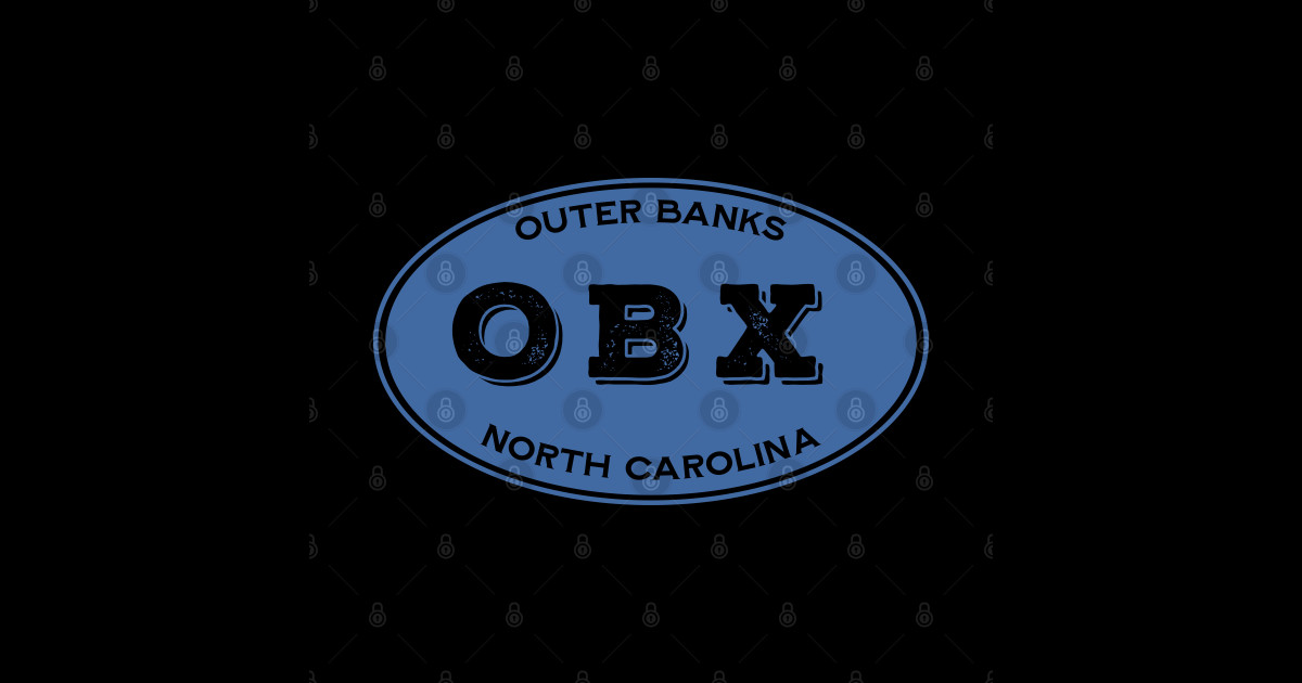 OBX Oval - Obx North Carolina - Sticker | TeePublic