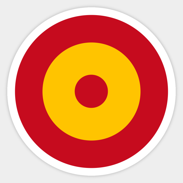 Spanish Air Force Roundel - Raf Roundel - Sticker | TeePublic