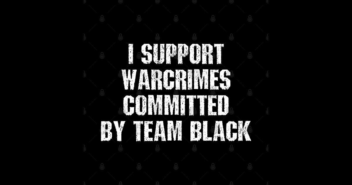 Support War crimes - House Of The Dragon - Sticker | TeePublic