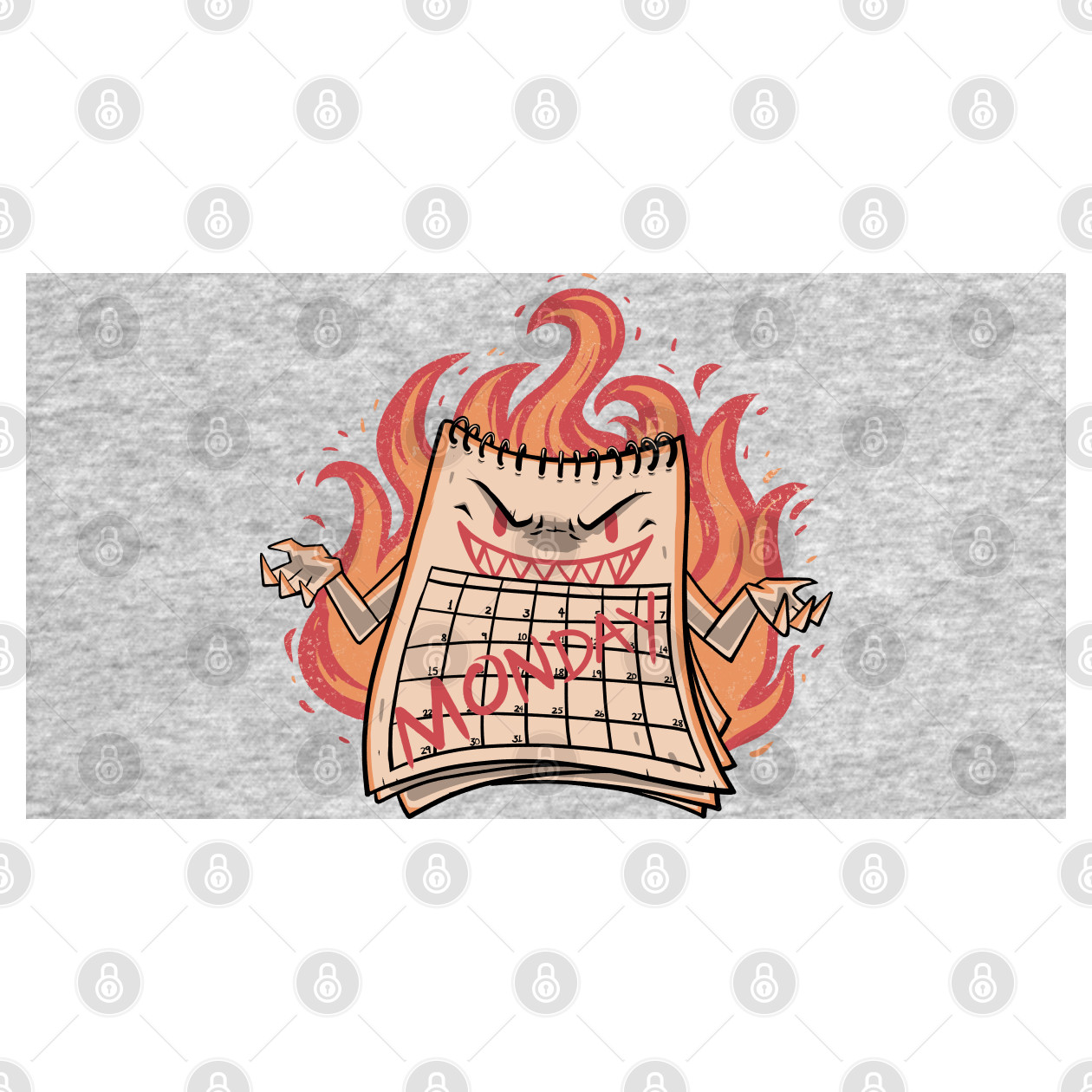 Here Comes Monday - Horror Funny Hell Gift - Monday - T-Shirt | TeePublic