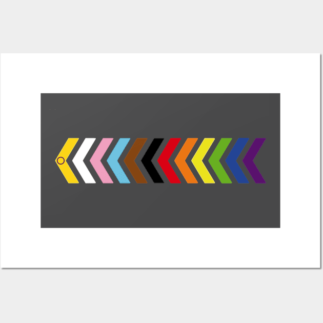 Pride Flag Chevrons Arrow Intersectional Intersex Progress Horizontal ...