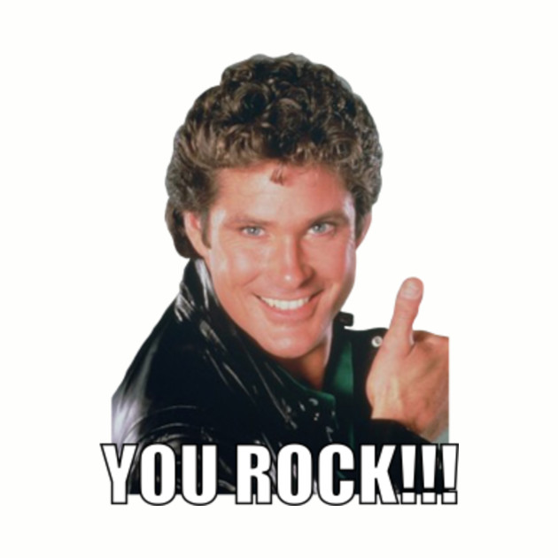 You Rock!!! - David Hasselhoff Memes Your Rock - Tapestry | TeePublic