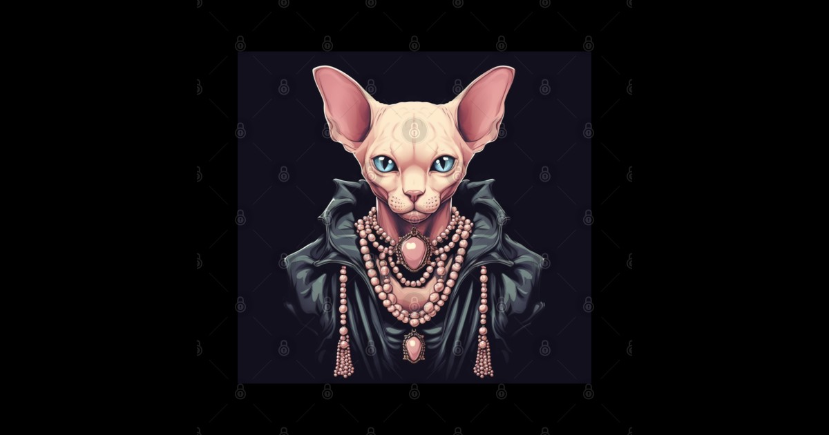 Pink Sphynx Model - Pink Sphynx - Sticker | TeePublic