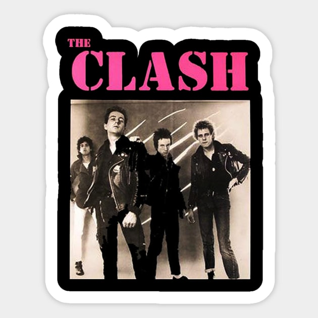 Vintage retro the clash - Vintage - Sticker | TeePublic