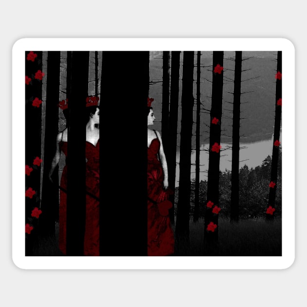 The Red Queen - Surreal - Sticker | TeePublic