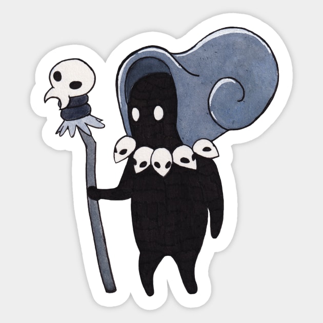Snail Shaman Hollow Knight Fanart - Hollow Knight - Sticker | TeePublic