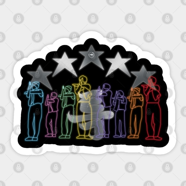 stray kids led style design in s-class - Kpop Merch - Sticker | TeePublic