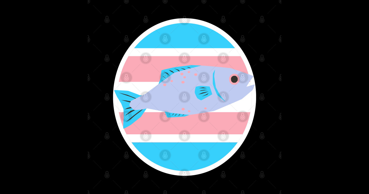 LGBTQ Transgender Pride Flag colors, sphere, cute fish - Lgbtq ...