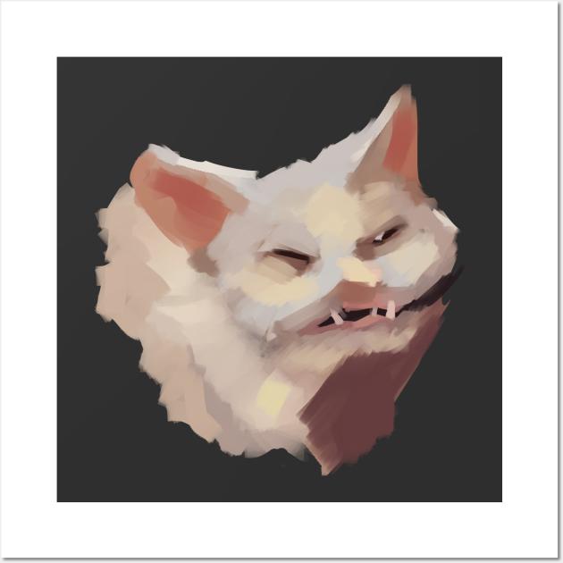 Hilarious cringing cat meme version.2 - Cats - Posters and Art Prints ...