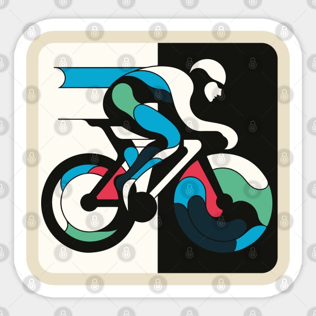 Modern Cycling Sport - Cycling - Sticker | TeePublic