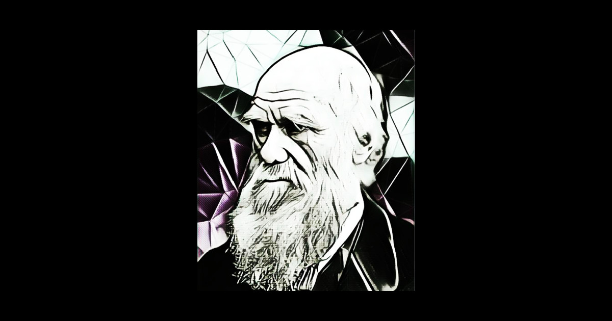 Charles Darwin Black and White Portrait | Charles Darwin Artwork 4 ...