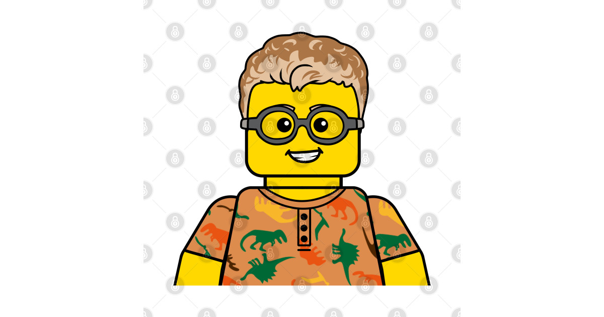 DAMON - Custom LEGO Face - Personalized - T-Shirt | TeePublic
