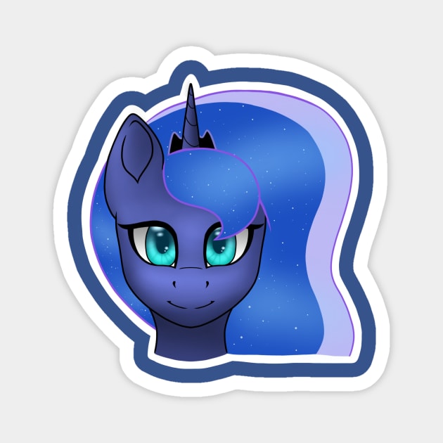 Luna Head - Mlp Luna - Magnet | TeePublic
