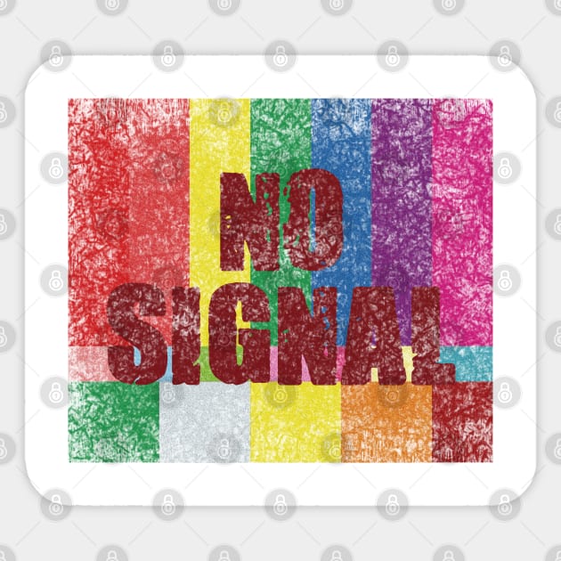 Television - No Signal. vintage. - Television - Sticker | TeePublic