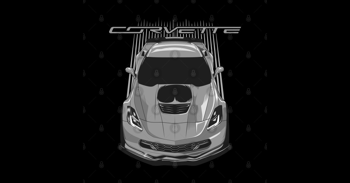 Corvette C7 Z06 - Grey - Corvette - Sticker | TeePublic