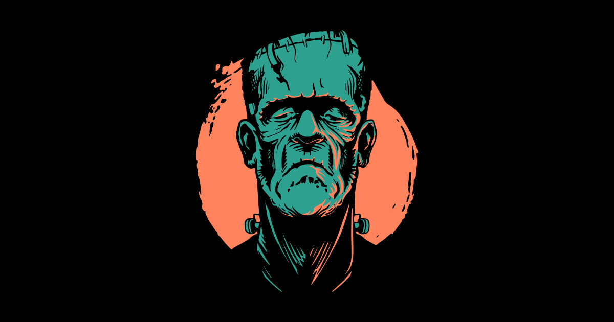 Creepy Frankenstein Face // Classic Halloween Monster - Frankenstein ...