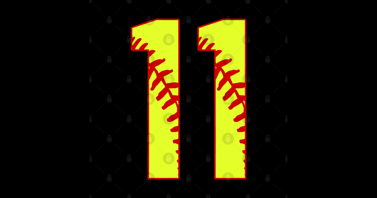 Fastpitch Softball Number 11 #11 Softball Shirt Jersey Uniform Favorite ...