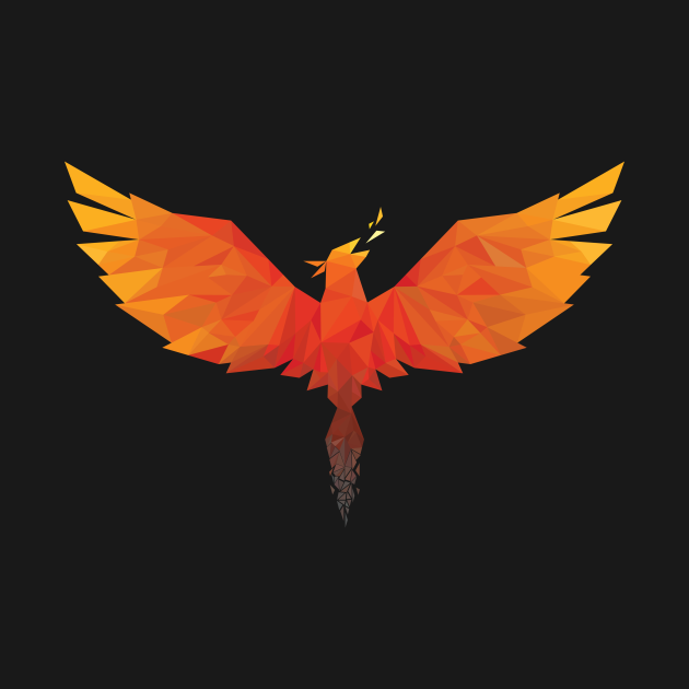 Geometric Phoenix - Phoenix - T-Shirt | TeePublic