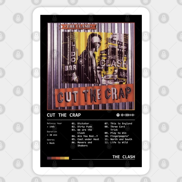 Cut The Crap (1985) by The Clash - The Clash - Sticker | TeePublic