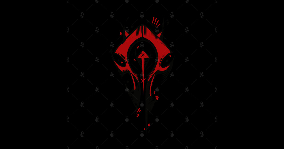 Horde Deconstructed Symbol - Horde - Sticker | TeePublic