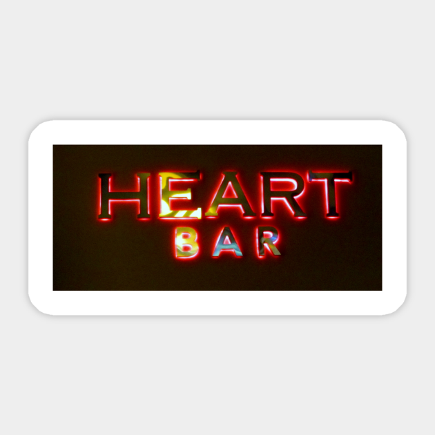 Heart Bar - Heart - Sticker | TeePublic