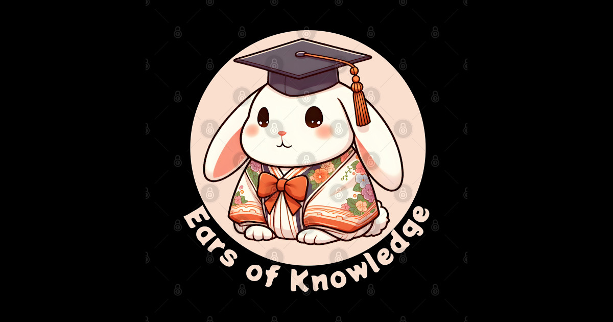 Graduation rabbit - Graduation - Sticker | TeePublic