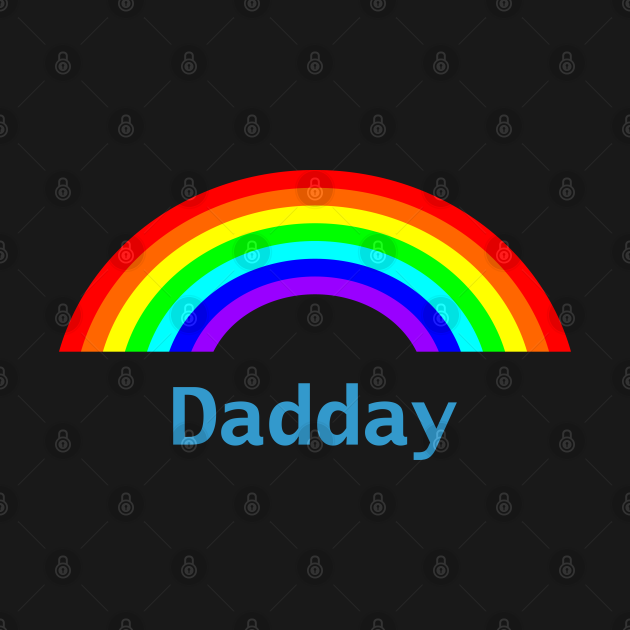 Dadday Rainbow for Daddy on Fathers Day - Fathers Day - Long Sleeve T ...