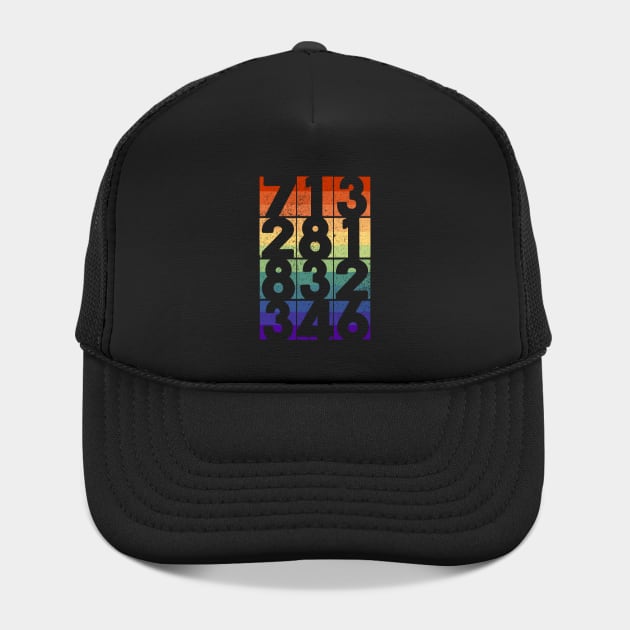 Houston Area Codes Gay Pride Flag - Houston Gay Pride - Hat | TeePublic