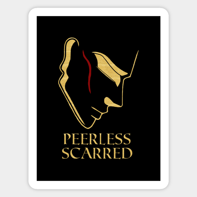 Peerless Scarred - Red Rising - Sticker | TeePublic
