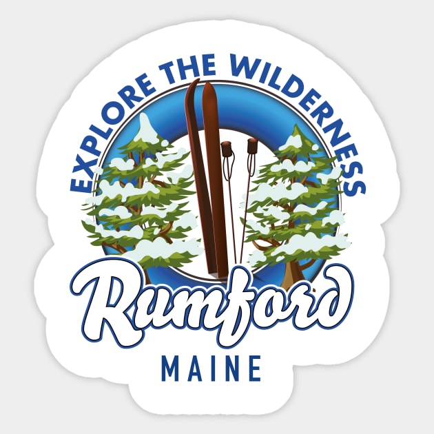 Rumford Maine Ski travel logo. - Rumford Maine Ski Travel - Sticker ...