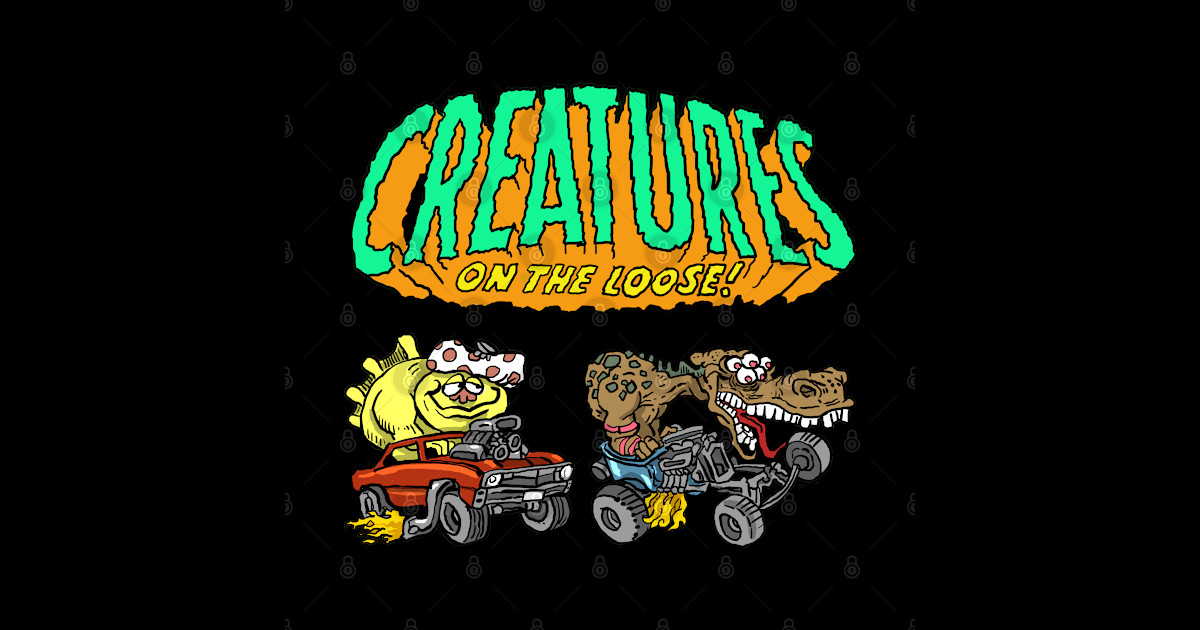 hot rod creatures - Sci Fi - Sticker | TeePublic