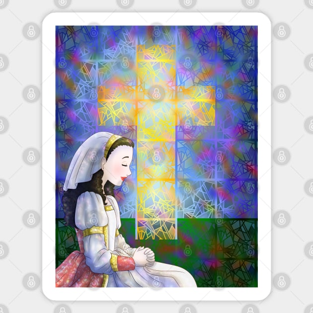 Praying Princess - Faith - Sticker | TeePublic