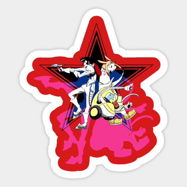 Space Dandy- Dandy Crew - Space - Sticker | TeePublic