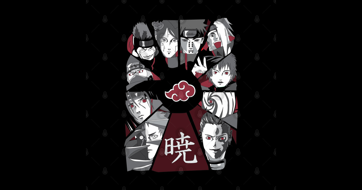 Akatsuki Members Fanart - Akatsuki - Tapestry | TeePublic