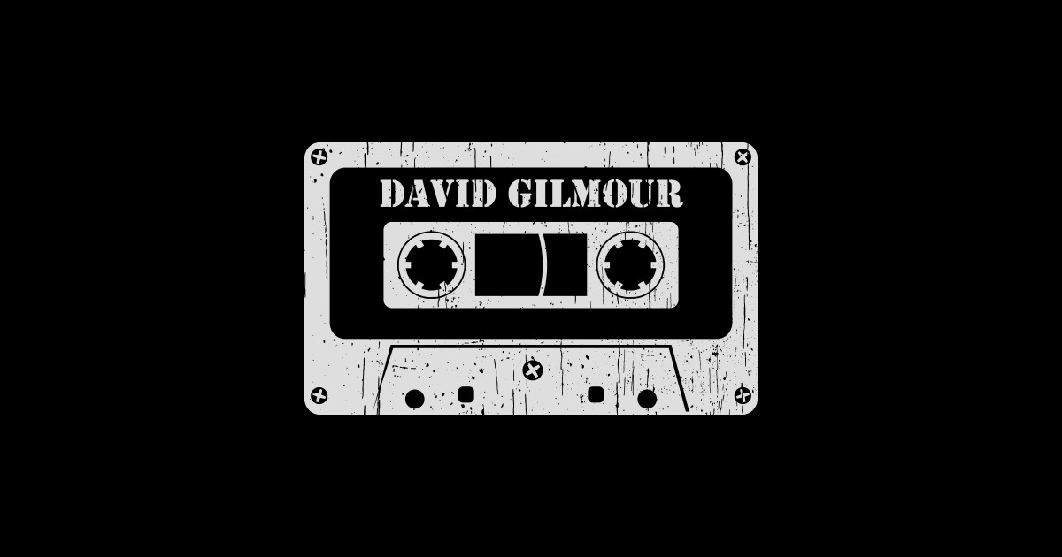 David Gilmour - Vintage Cassette White - David Gilmour - Sticker ...