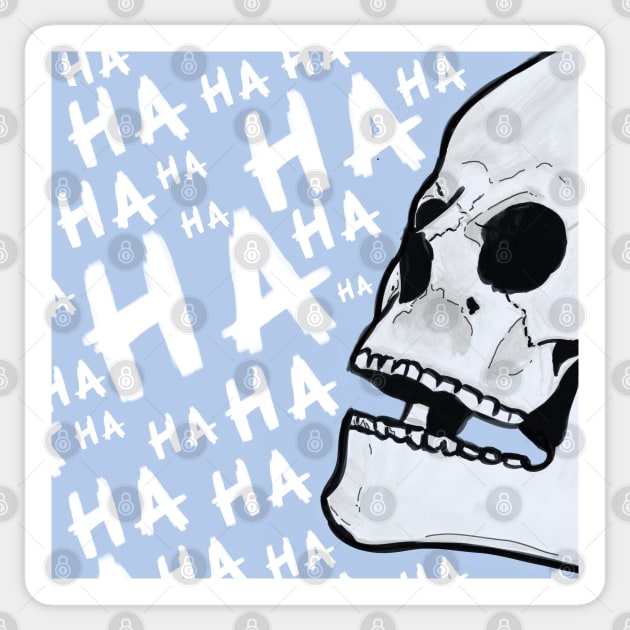 The Laughing Skull - Skull - Sticker | TeePublic