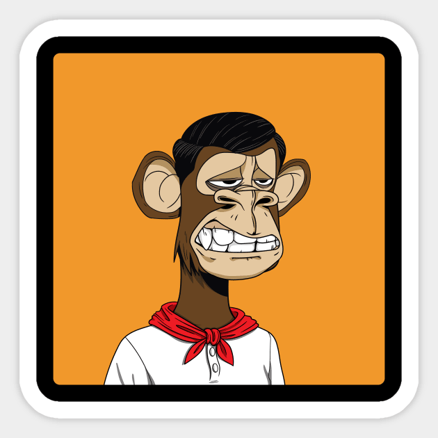 Andres Bonifacio Bored Monkey - Nft - Sticker | TeePublic
