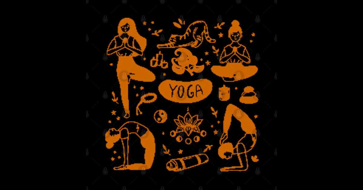 pose yoga - Pose - Sticker | TeePublic