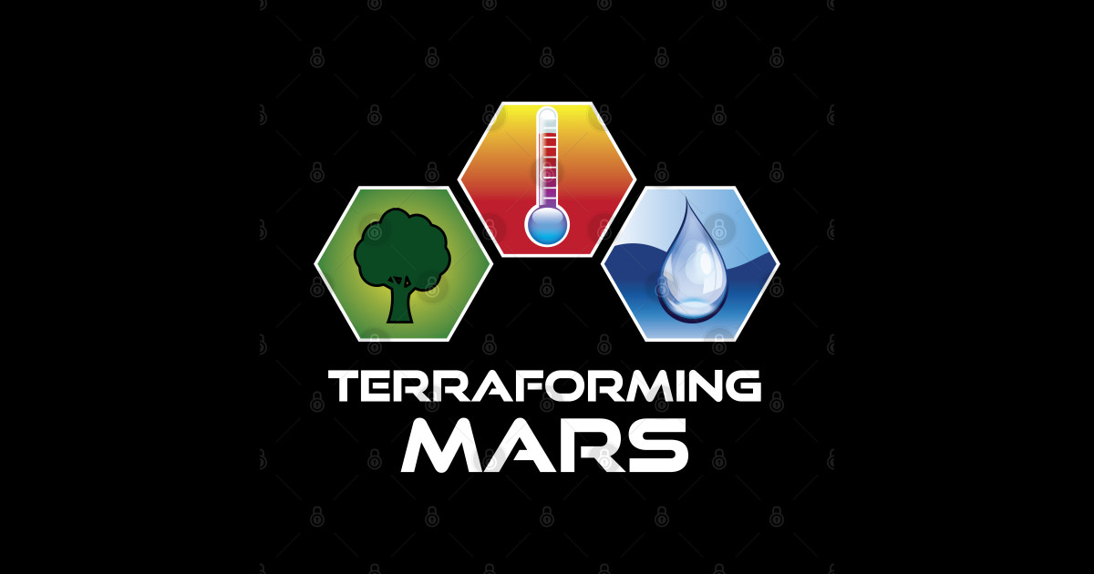 Terraforming Mars - Stacked Icons Color - Terraforming Mars - Sticker ...