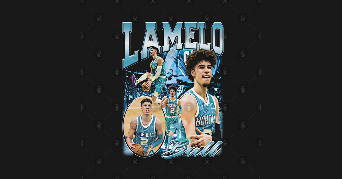 Lamelo Ball Vintage Collage - Lamelo Ball - T-Shirt | TeePublic