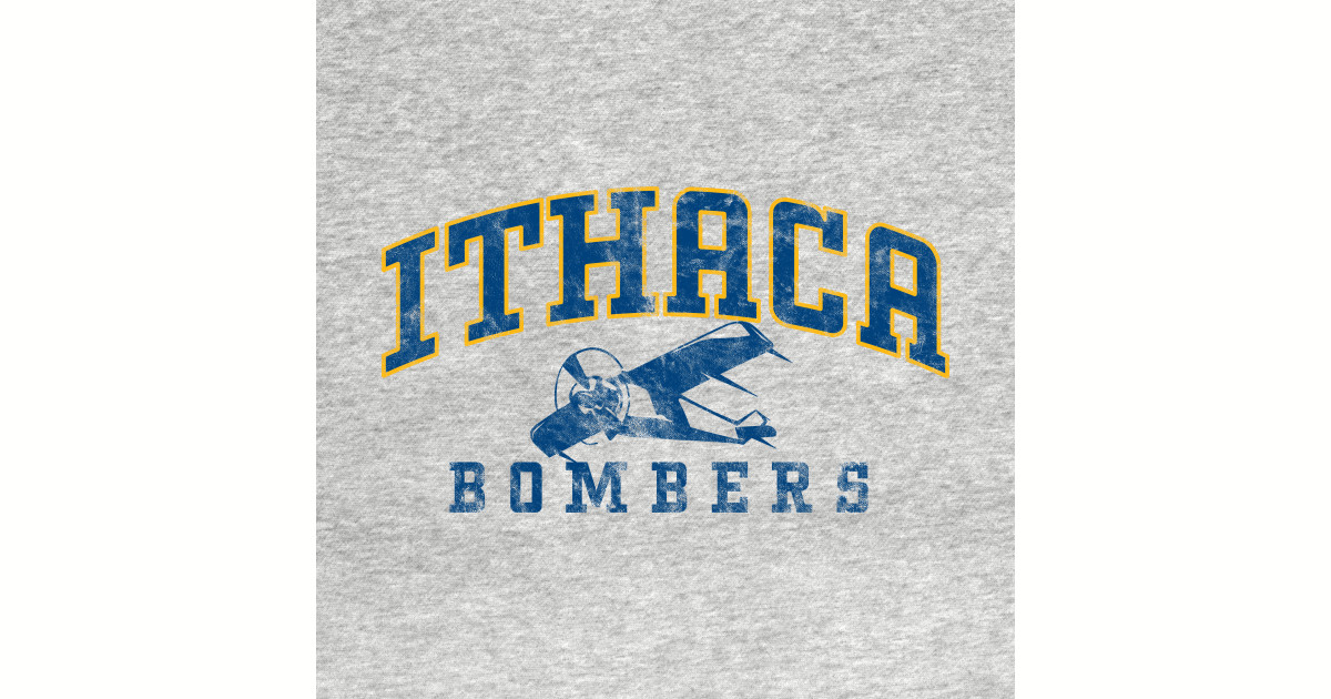Ithaca Bombers Retro Logo - Ithaca - Posters and Art Prints | TeePublic