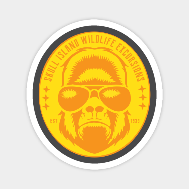 Skull Island Wildlife Excursions - Badge of Honor - King Kong - Magnet ...