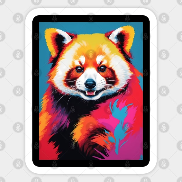 Red Panda, Pop-Art Style - Red Panda - Sticker | TeePublic