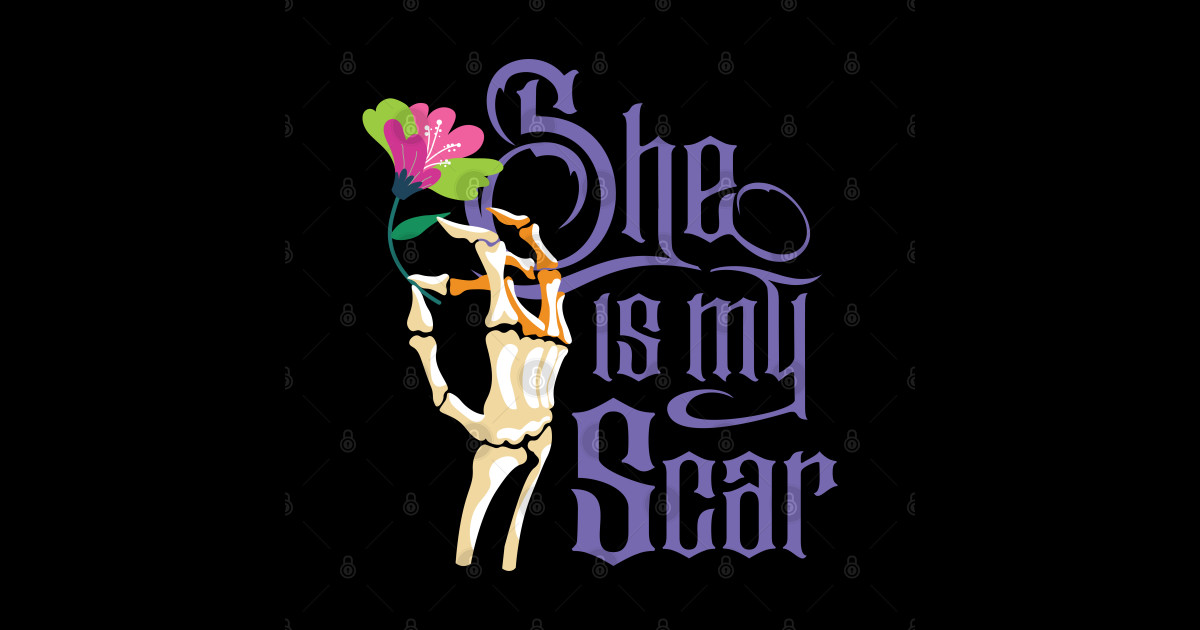 She Is My Scar - Agathario - Lady Death - Sticker | TeePublic