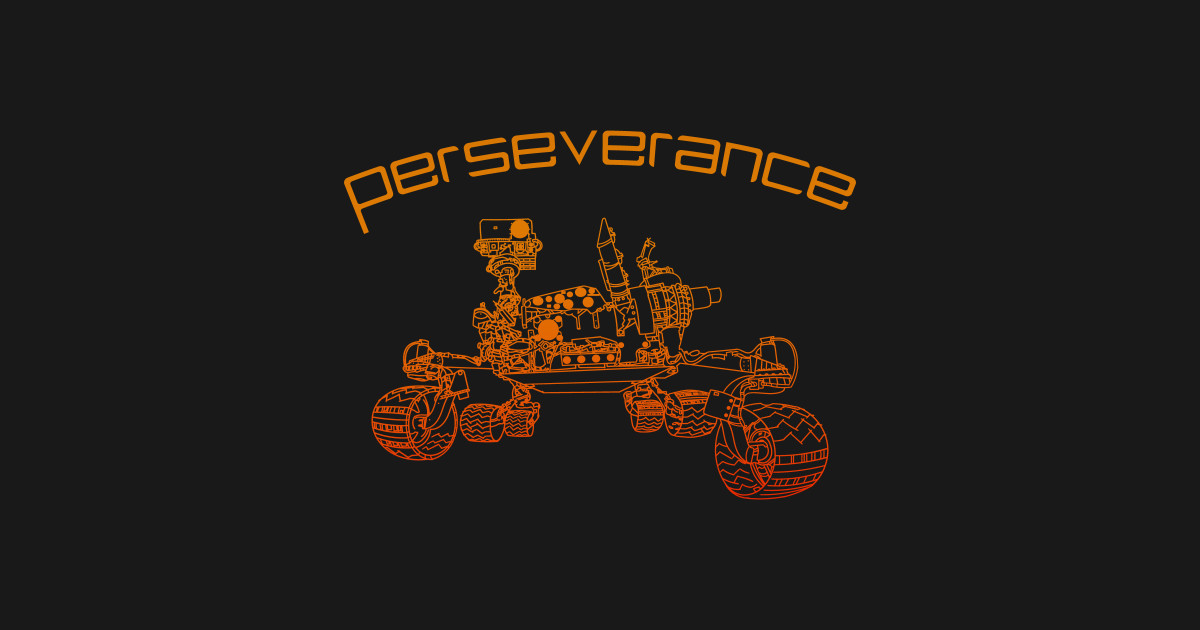 Perseverance Mars Rover Nasa Schematic Design - Perseverance - T-Shirt ...