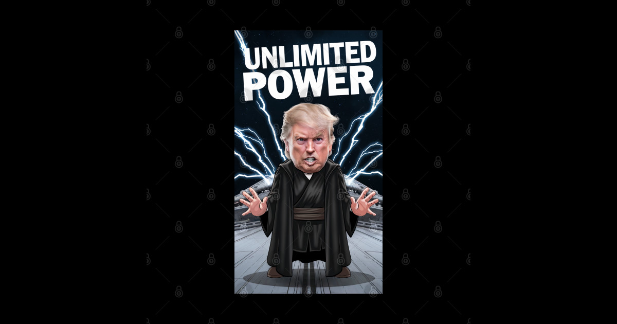 Donald Trump Unlimited Power - Donald Trump Unlimited Power - Sticker ...