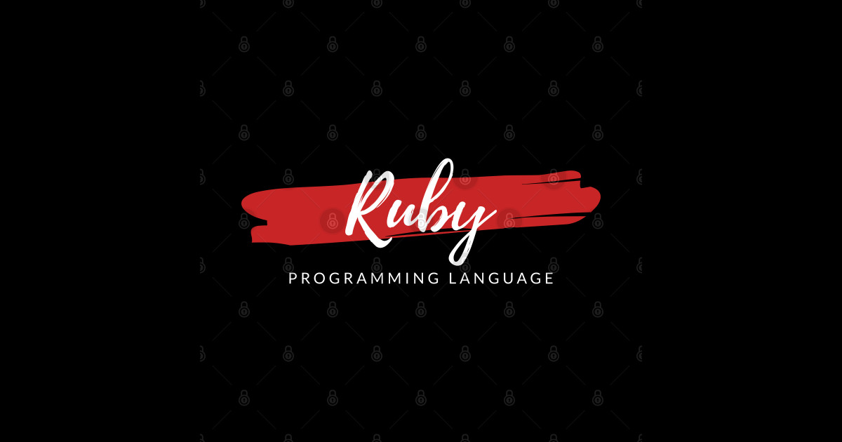 Ruby Programming Language Paint Smear - Ruby - Sticker | TeePublic