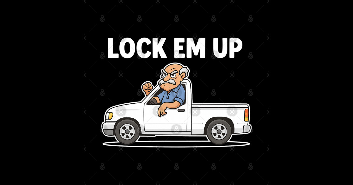 Lock Em Up - Truck Driver - Sticker | TeePublic